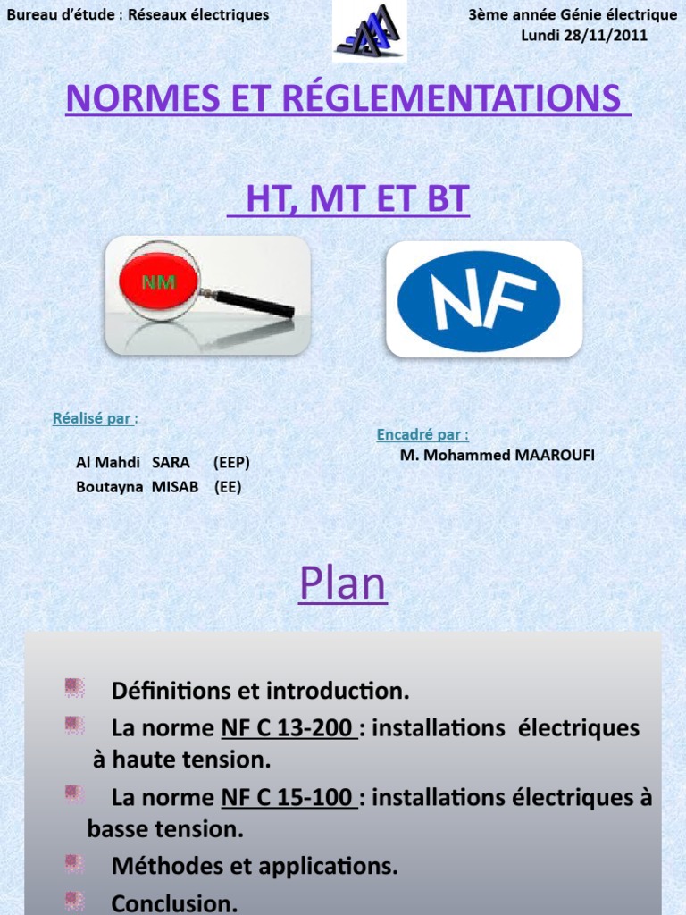 Normes et réglementation HT_MT_BT | PDF | Électrotechnique | Électricité