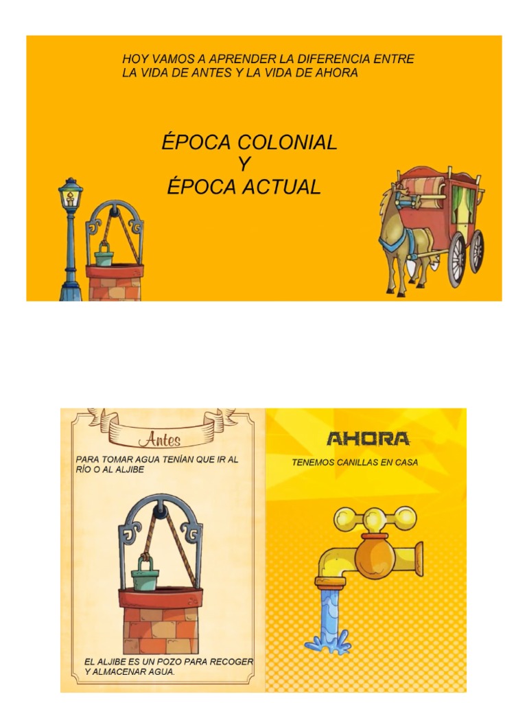 Época Colonial y Época Actual | PDF