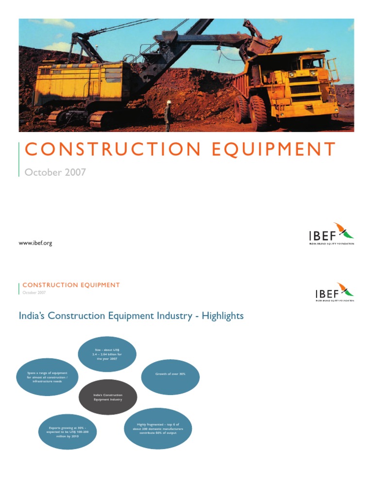 Construction Equipment | PDF | Loader (Equipment) | Heavy Equipment
