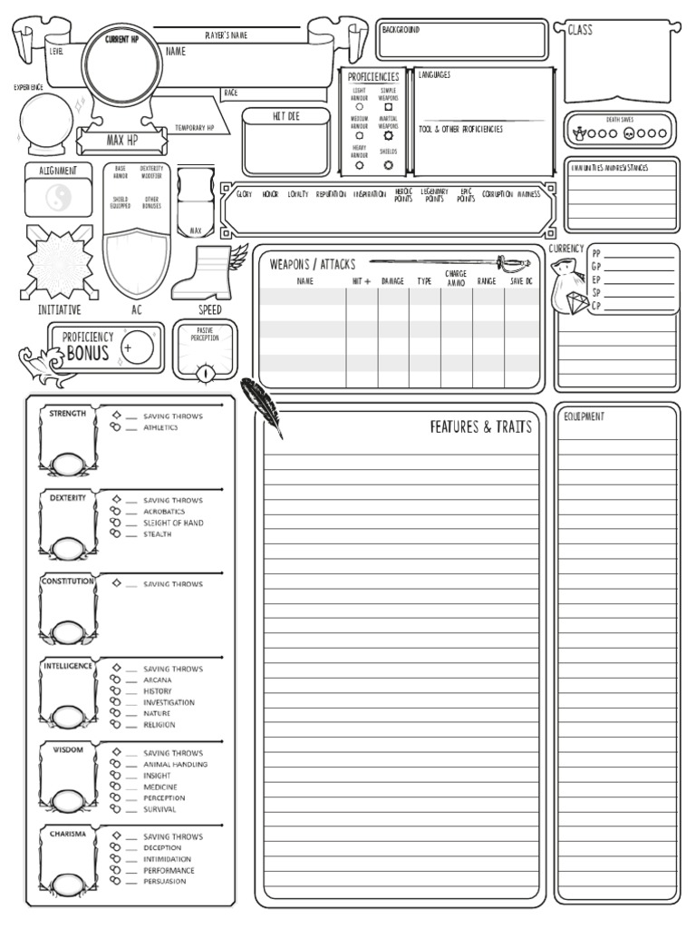 Character Sheet v6 1 | PDF