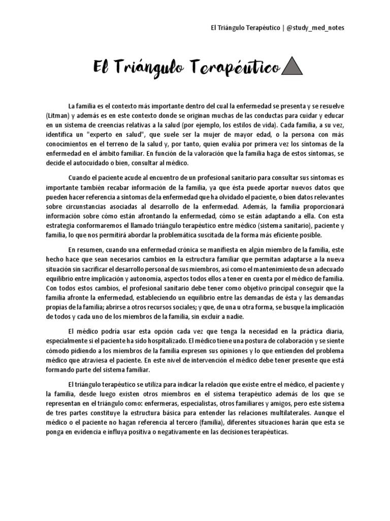 GUIA El Triangulo Terapeutico | PDF