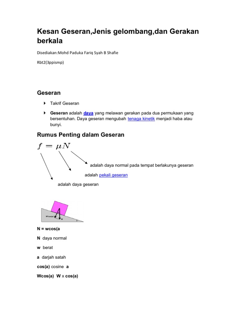 Kesan Geseran | PDF