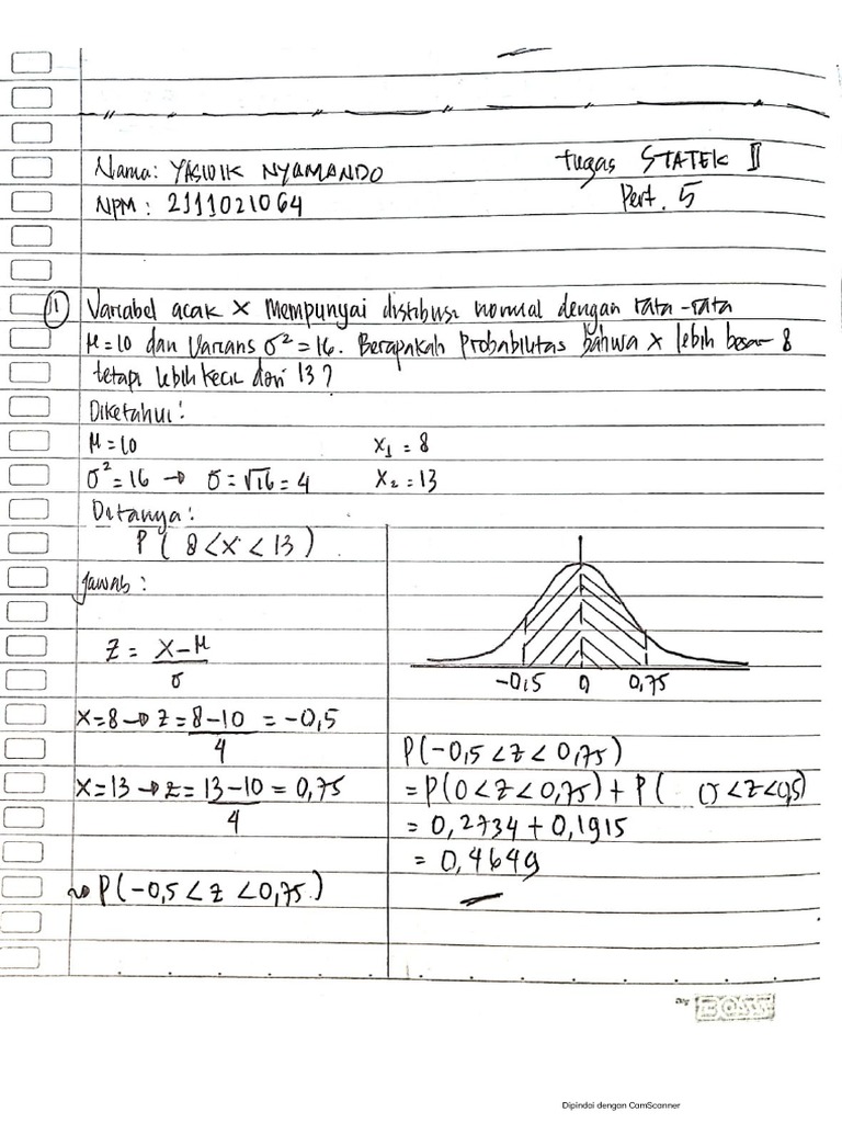 Normal Distribution Statistics Pdf