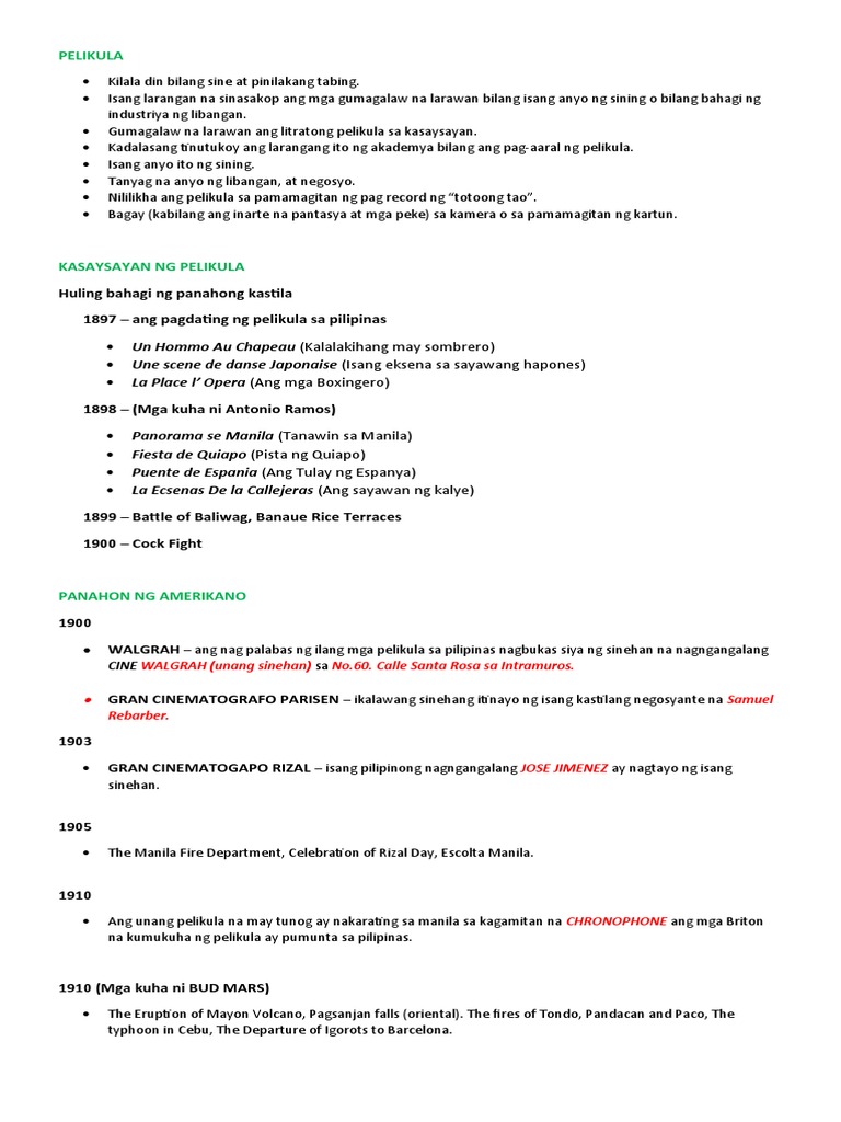 PELIKULA | PDF