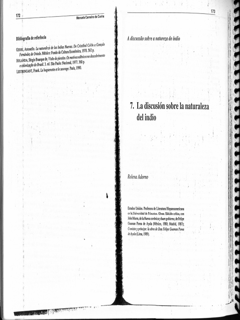 Adorno La Discusi N Sobre La Naturaleza Del Indio | PDF | Viajes y turismo