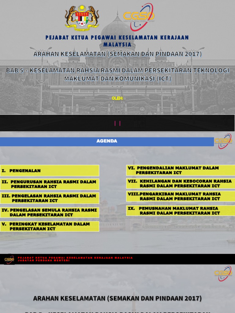 Keselamatan Rahsia Rasmi Dalam Persekitaran Ict | PDF