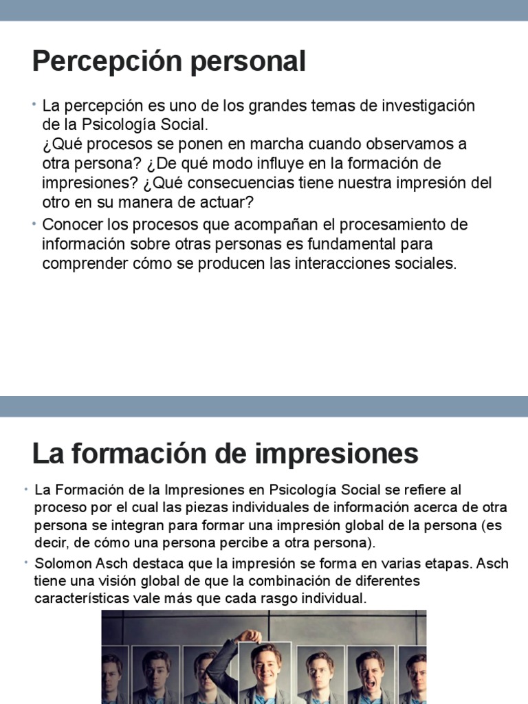 Percepción Personal | PDF
