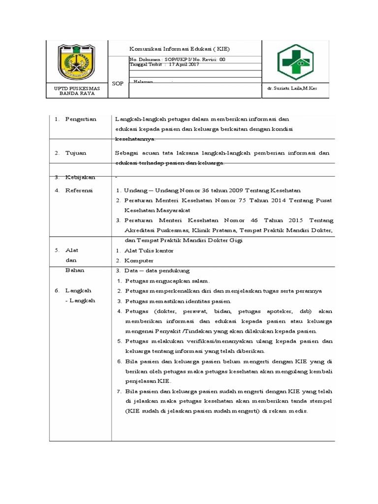 PDF Sop Kie | PDF