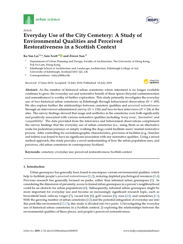 Urbansci 03 00072 | PDF | Survey Methodology | Regression Analysis