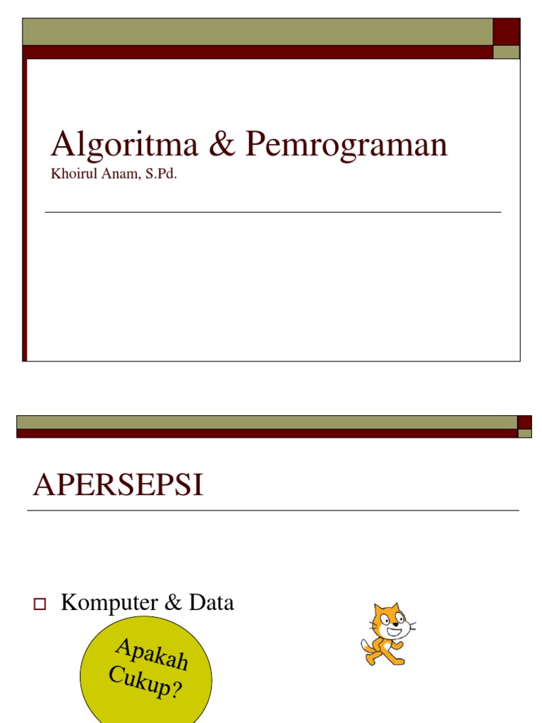 Algoritma & Pemrograman | PDF