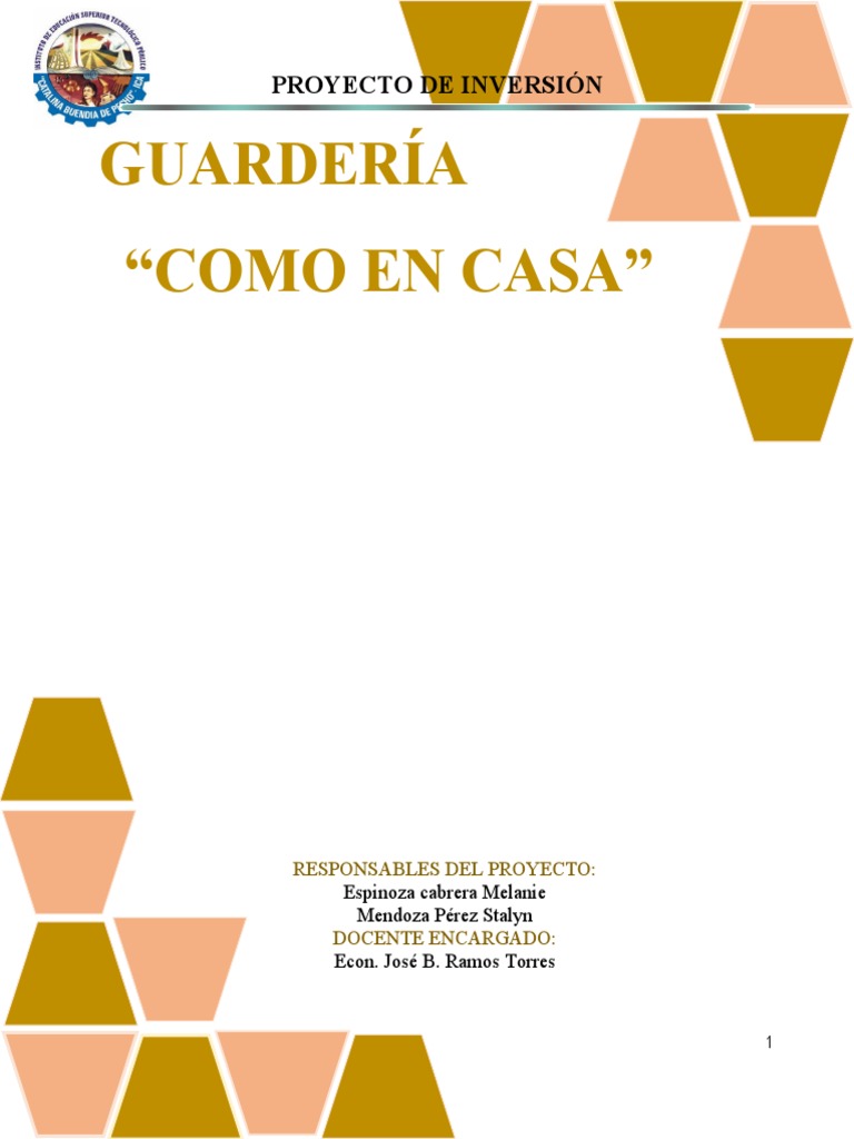 Proyecto Guardería "Como en Casa" | PDF | Cuidado de los niños | Precios
