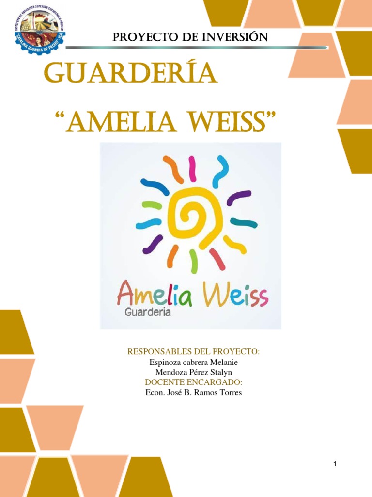 Proyecto Guardería Infantil Amelia Weiss | PDF | Cuidado de los niños ...