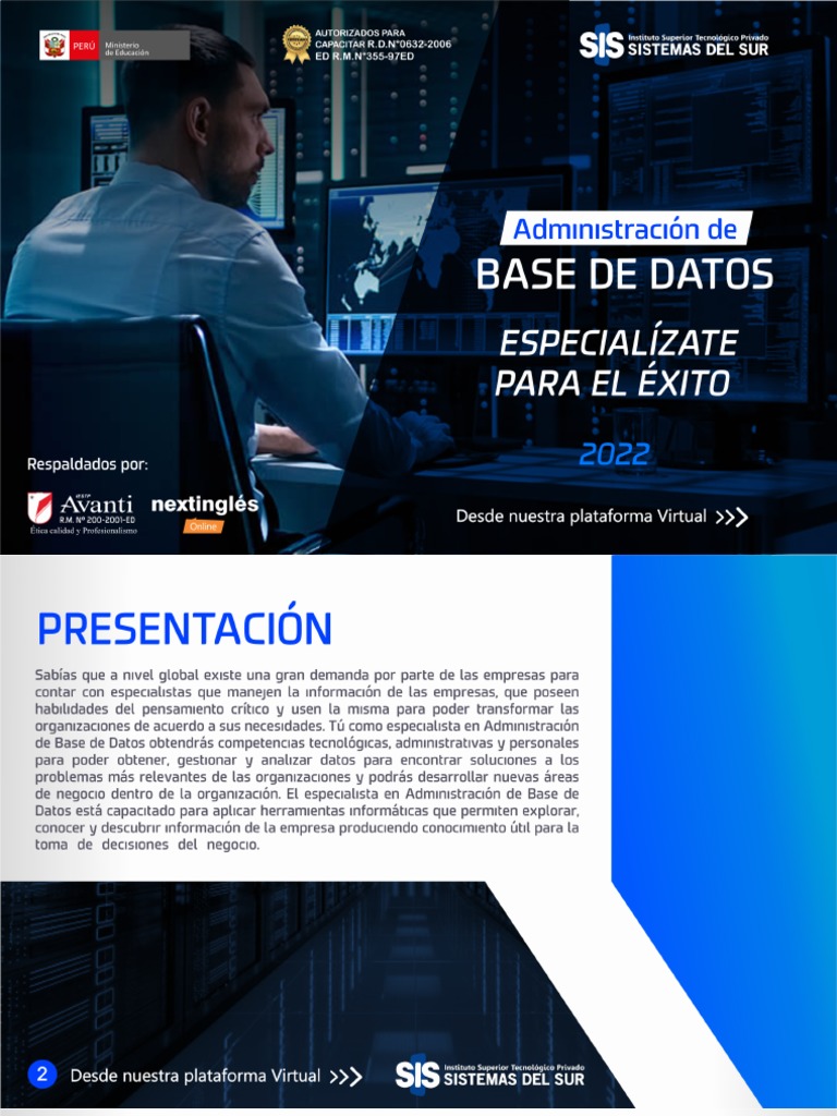 Administración de Base de Datos | PDF