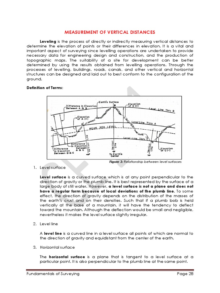 Measuring Vertical Distances in Surveying | PDF | Surveying | Geophysics