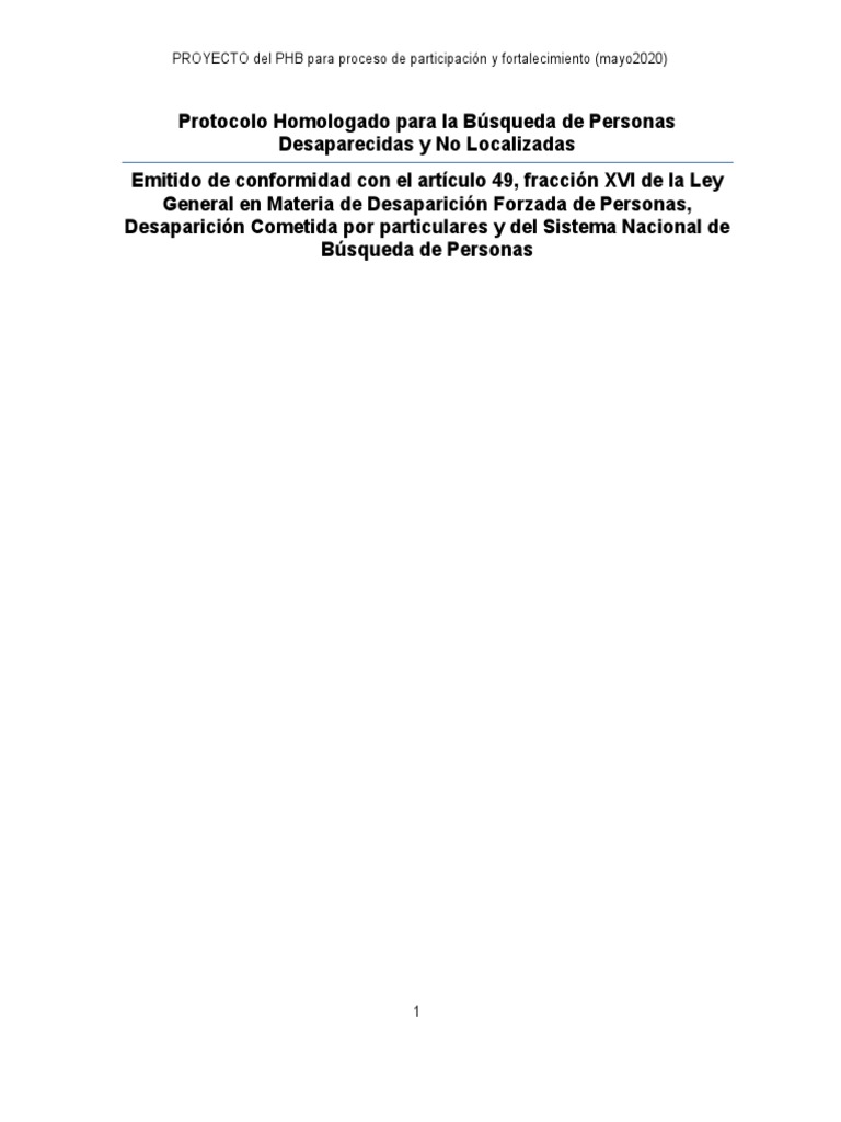 Protocolo PPHB | PDF | Convenio europeo de derechos humanos | México