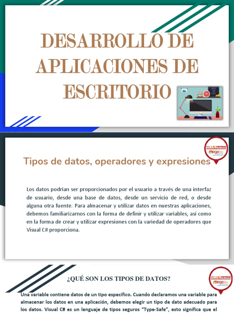 Clase Tema Pdf C Sharp Lenguaje De Programación Variable Informática 