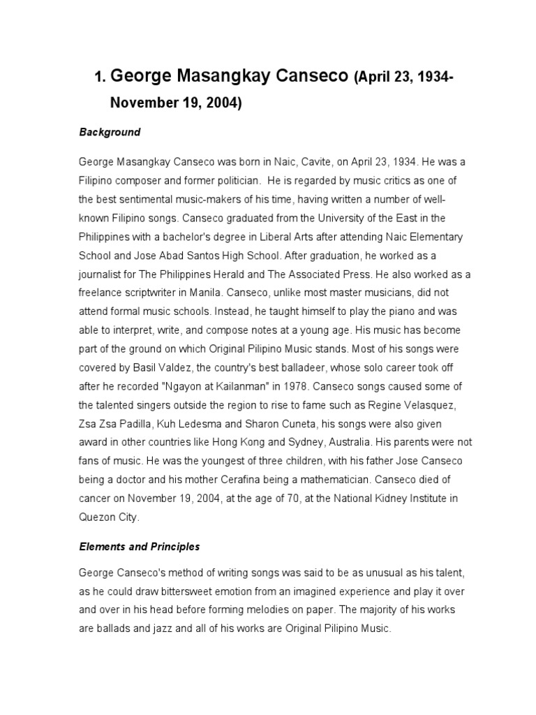 George Canseco | PDF | Philippines