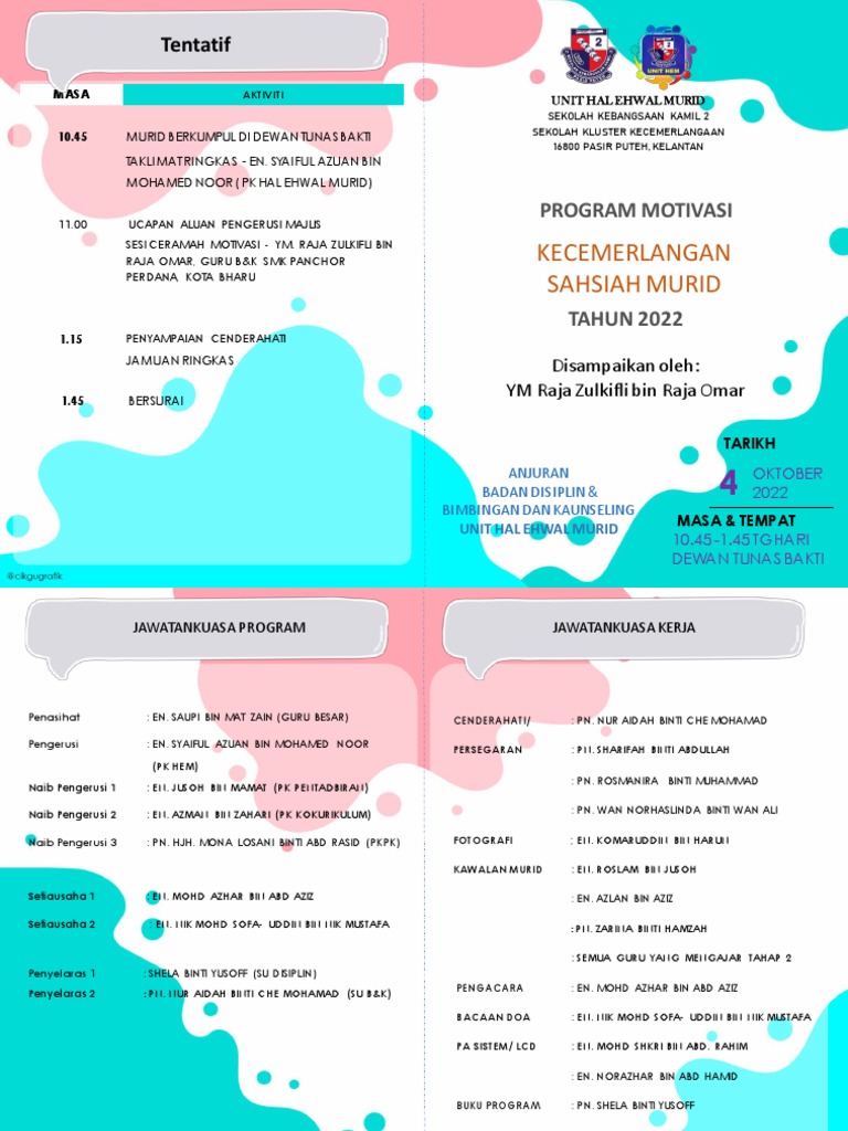 Template Buku Program MOTIVASI | PDF