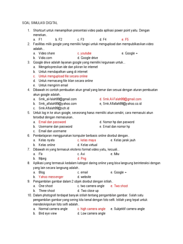 Soal Simulasi Digital | PDF