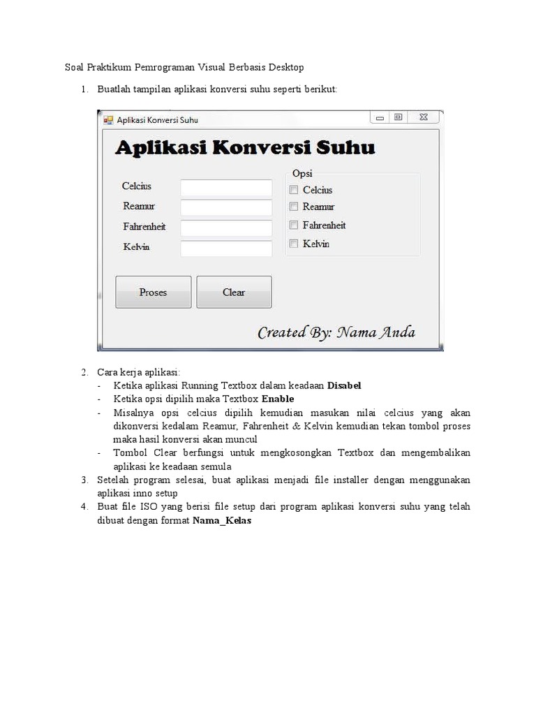 Soal Praktikum Kelas 11 RPL | PDF