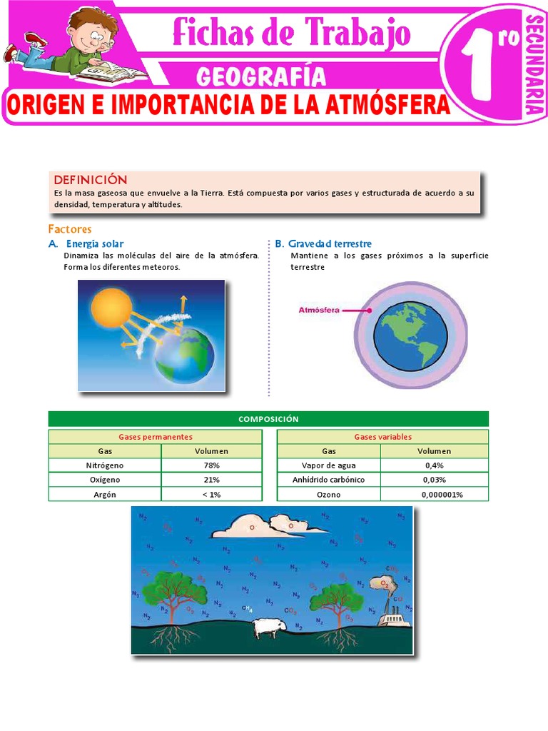 Estructura y Función de la Atmósfera | PDF | Atmósfera | Atmósfera de ...