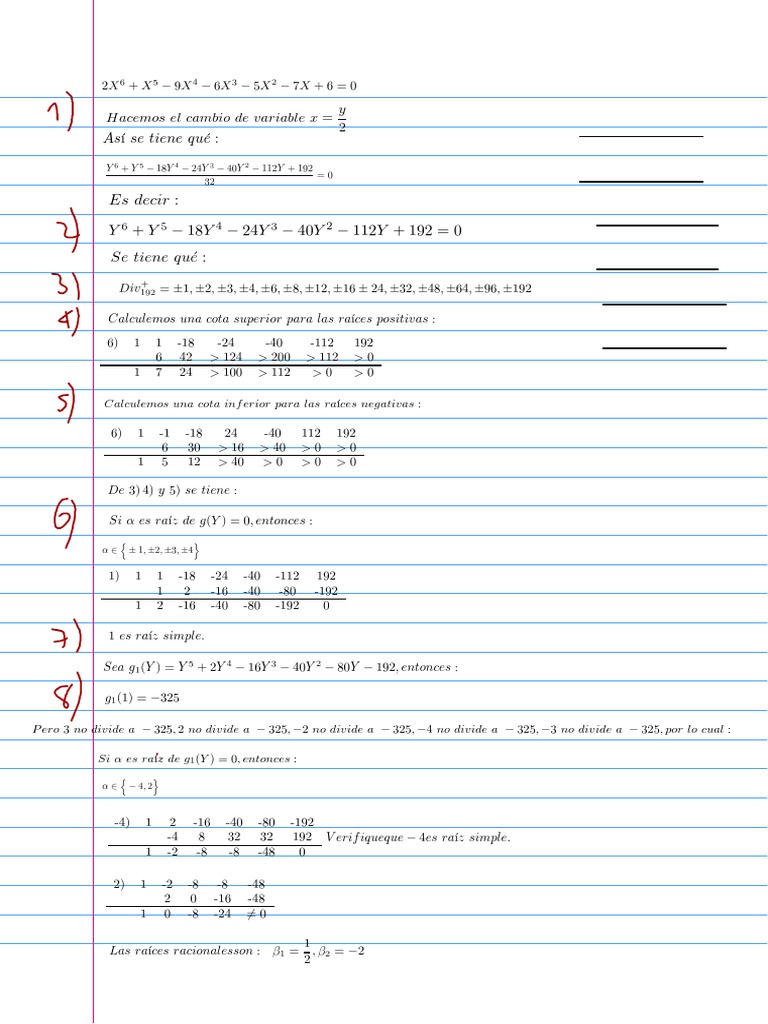 RAÍCES RACIONALES | PDF