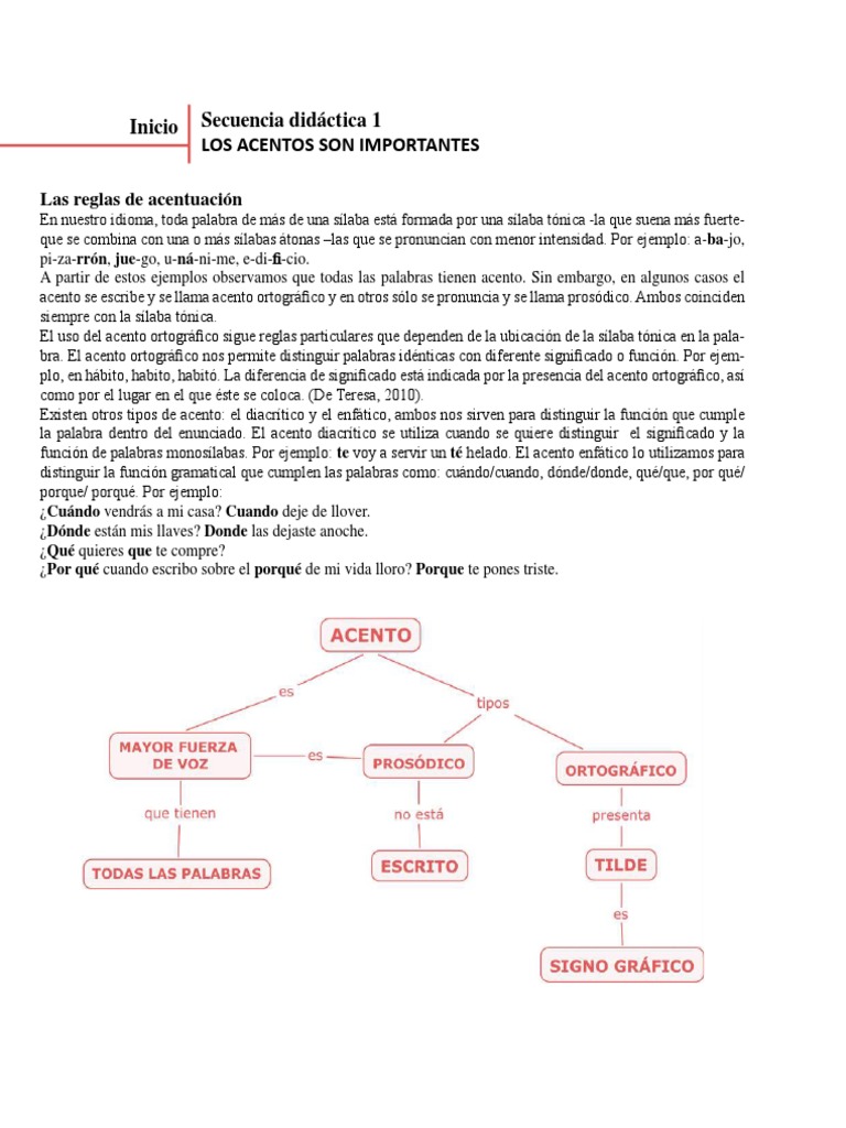 Reglas de Acentuación en Español | PDF | Morfología Lingüística | Gramática