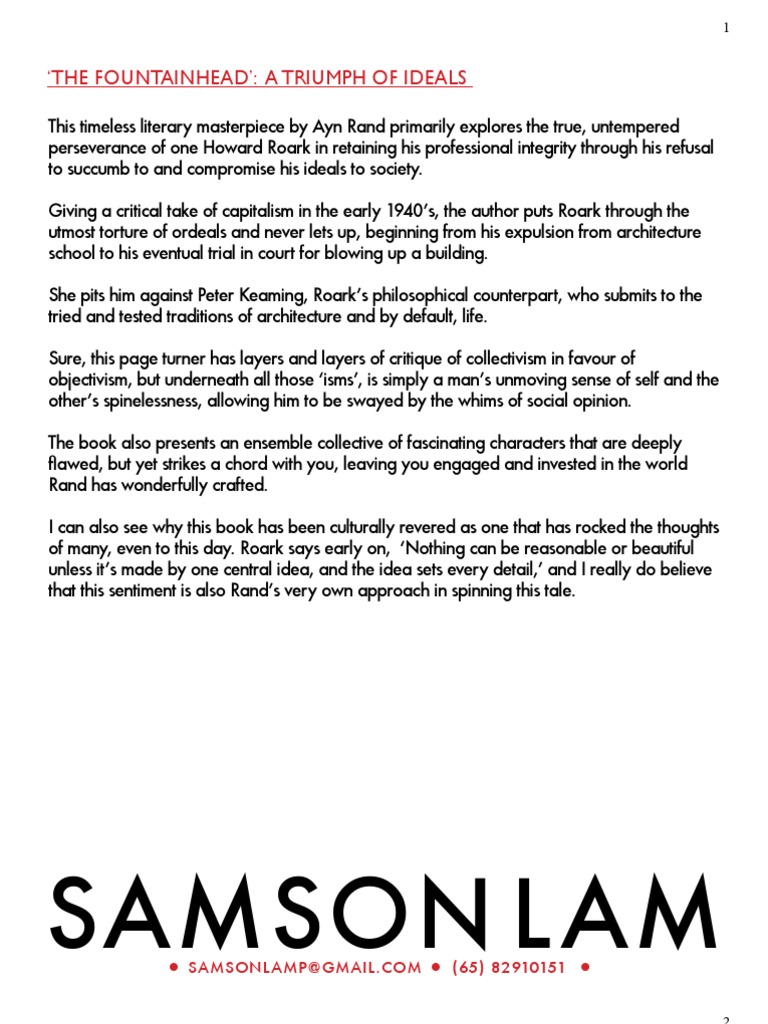 Online Writing Sample | PDF | Ayn Rand | Science