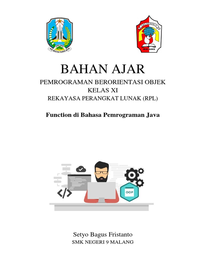 PBO - Pertemuan 12 - Materi Function Di Java | PDF