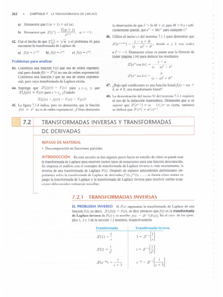 Transformada Inversa de Laplace | PDF