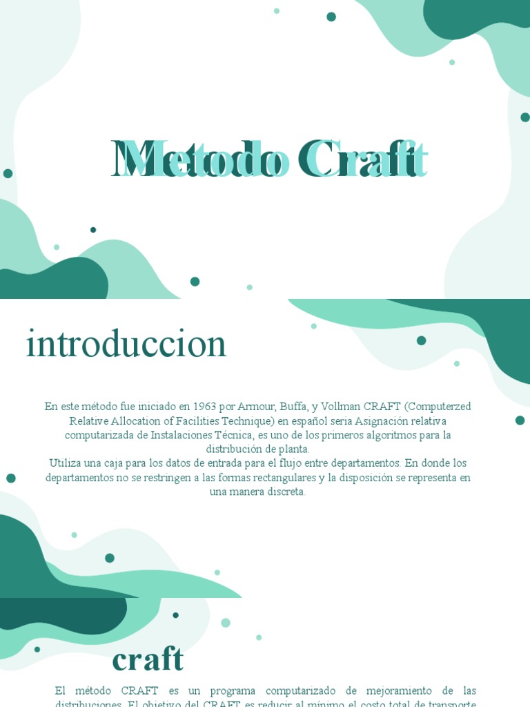 Metodo Craft | PDF | Distancia | Software