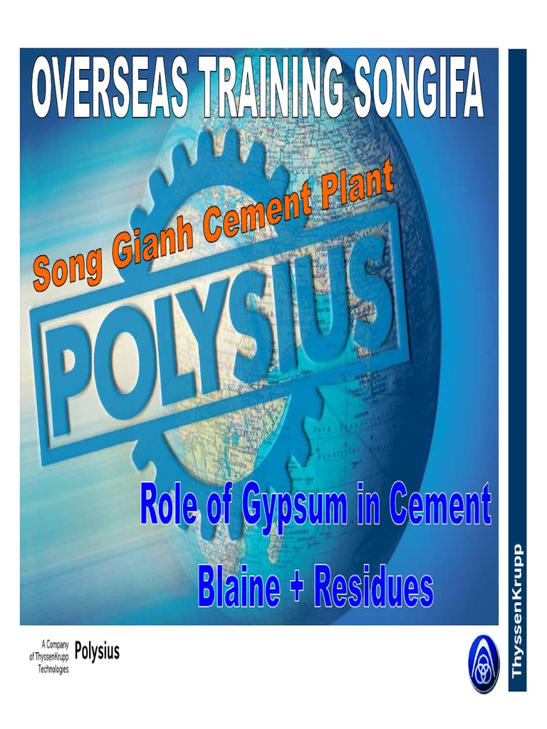 Role of Gypsum in Cement Production | PDF | Concrete | Cement