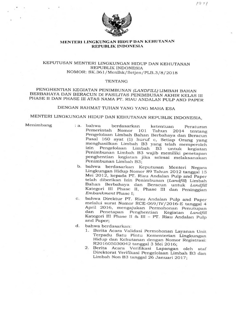 PT - Riau Andalan Pulp and Paper (RAPP) - PT RAPP - Agustus | PDF