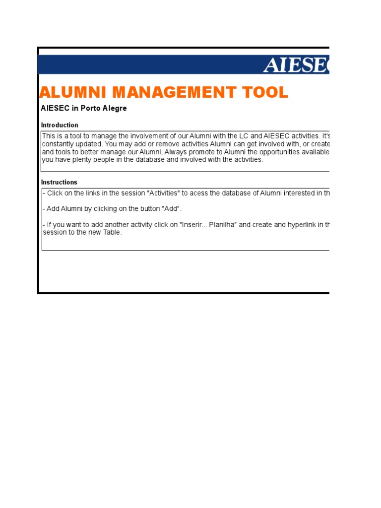 Alumni Engagement Management Tool | PDF | Mentorship | Communication