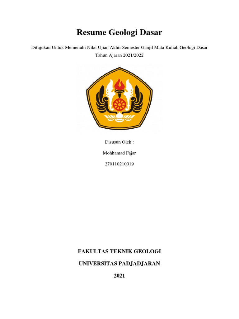 Resume Geologi Dasar | PDF