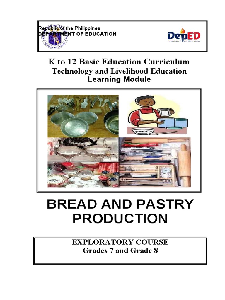 K To 12 Bread and Pastry Learning Module | PDF | Baking | Cakes
