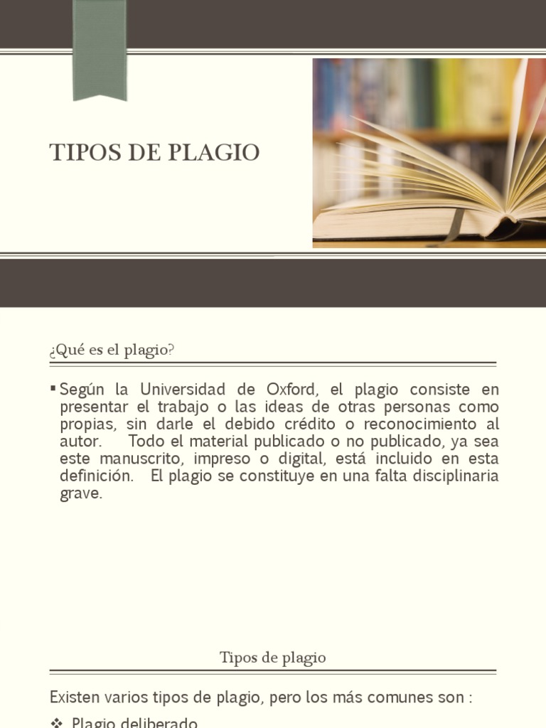 Tipos Comunes de Plagio Académico | PDF | Plagio