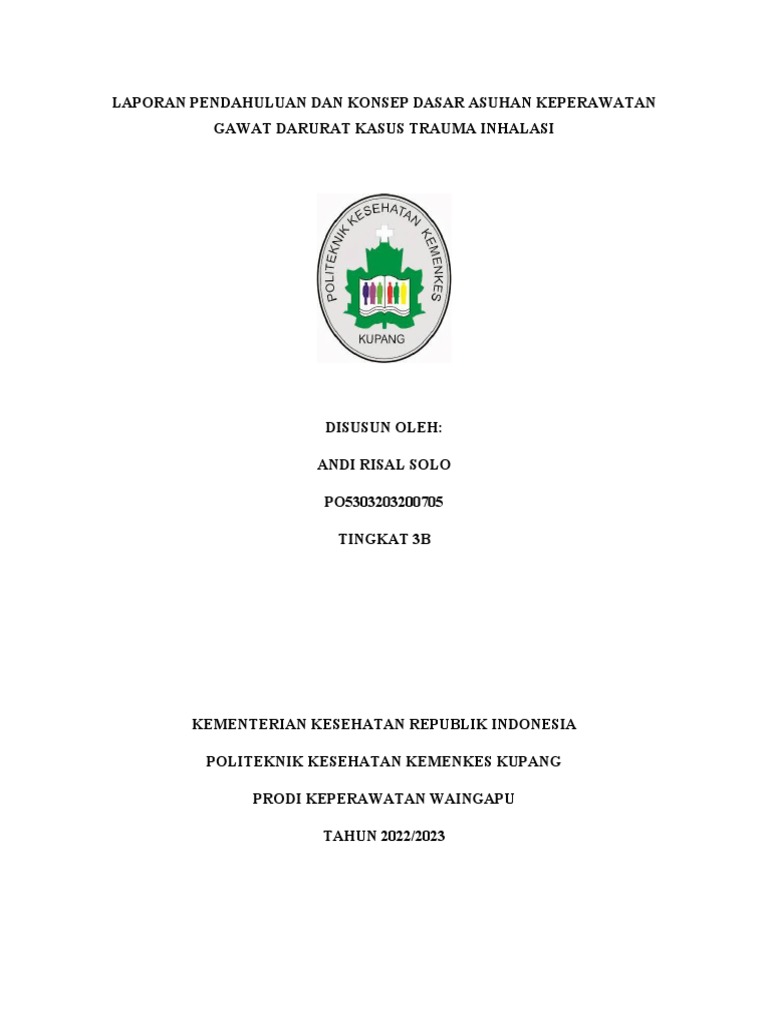 Askep Trauma Inhalasi (2) - Salin | PDF | Sains & Matematika