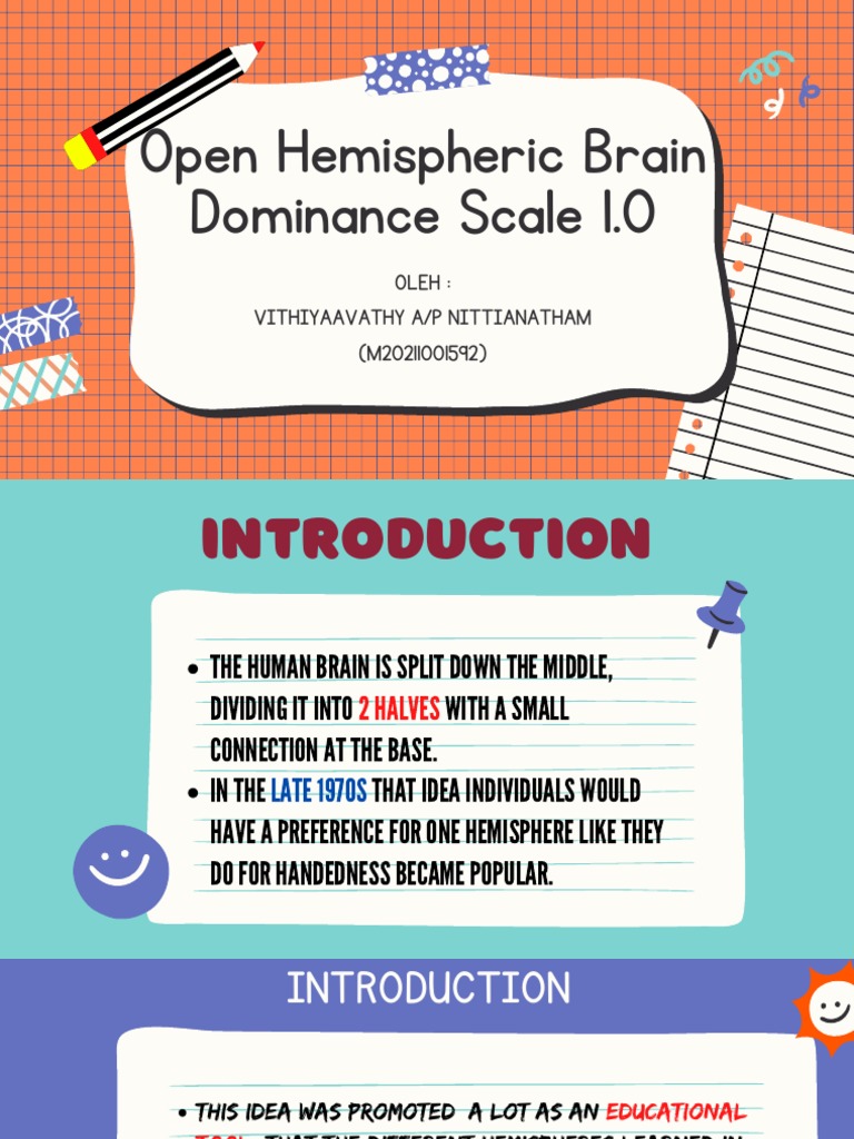 Open Hemispheric Brain Dominance Scale 1.0 | PDF
