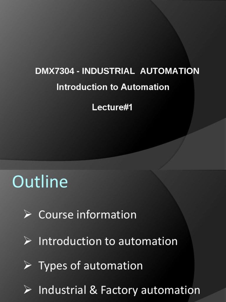 Factory Lecture 4 in 1 | PDF | Control Theory | Automation