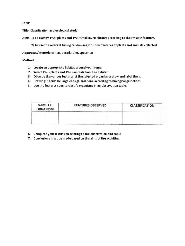 Practical 1 Ecology Lab Pdf