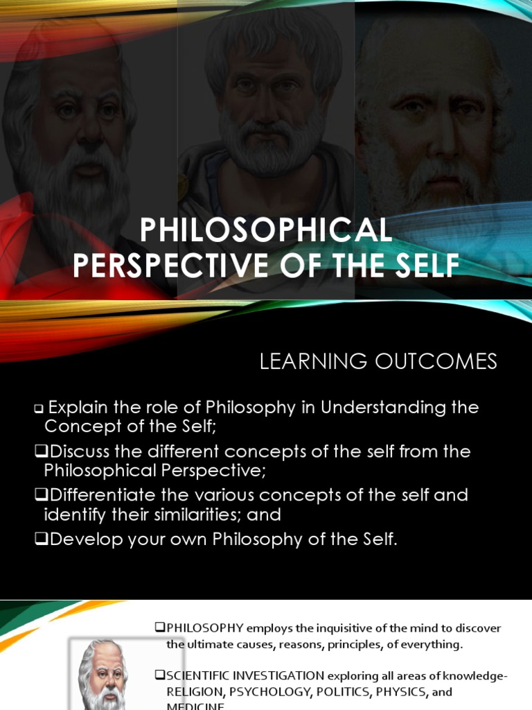 Philosophical Perspective of The Self | PDF | Soul | Philosophy Of Self