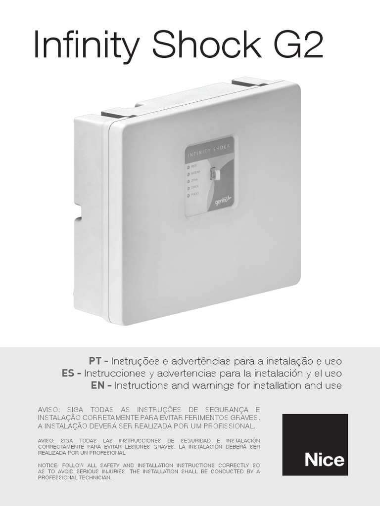 Manual Infinity Shock g2 Rev 01 | PDF | Rede de computadores | Eletricidade