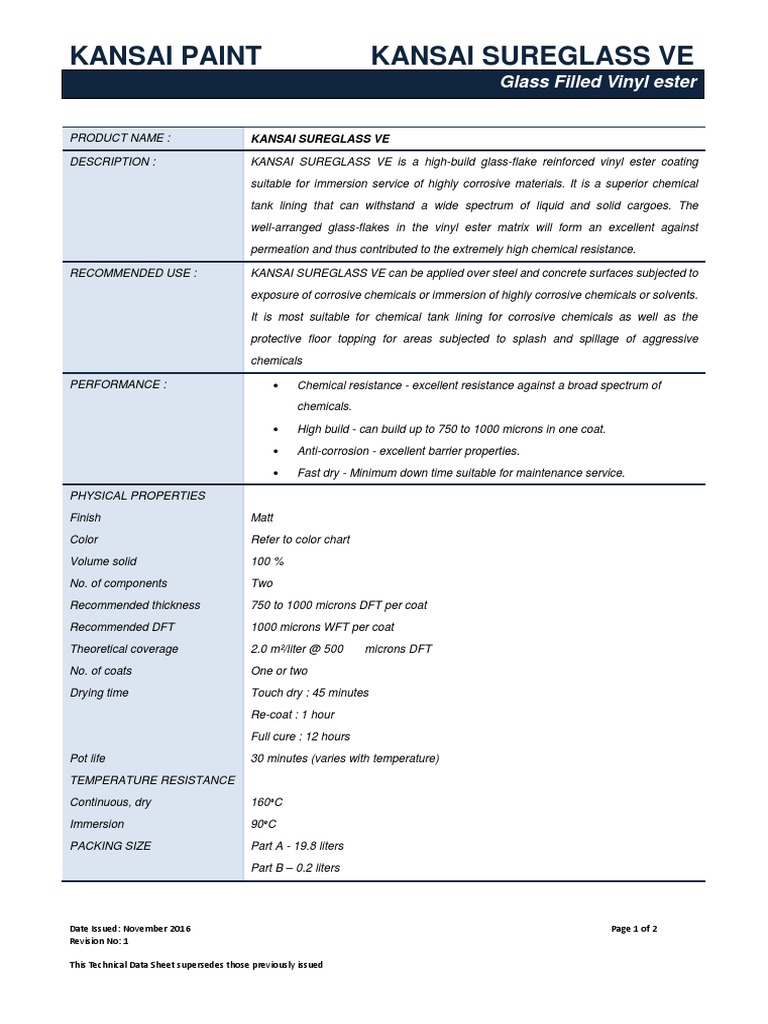 Glass Flake Vinyl Ester Coating | PDF | Corrosion | Paint