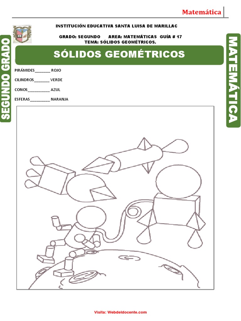 Solidos Geometricos y Perimetros para Segundo Grado de Primaria | PDF