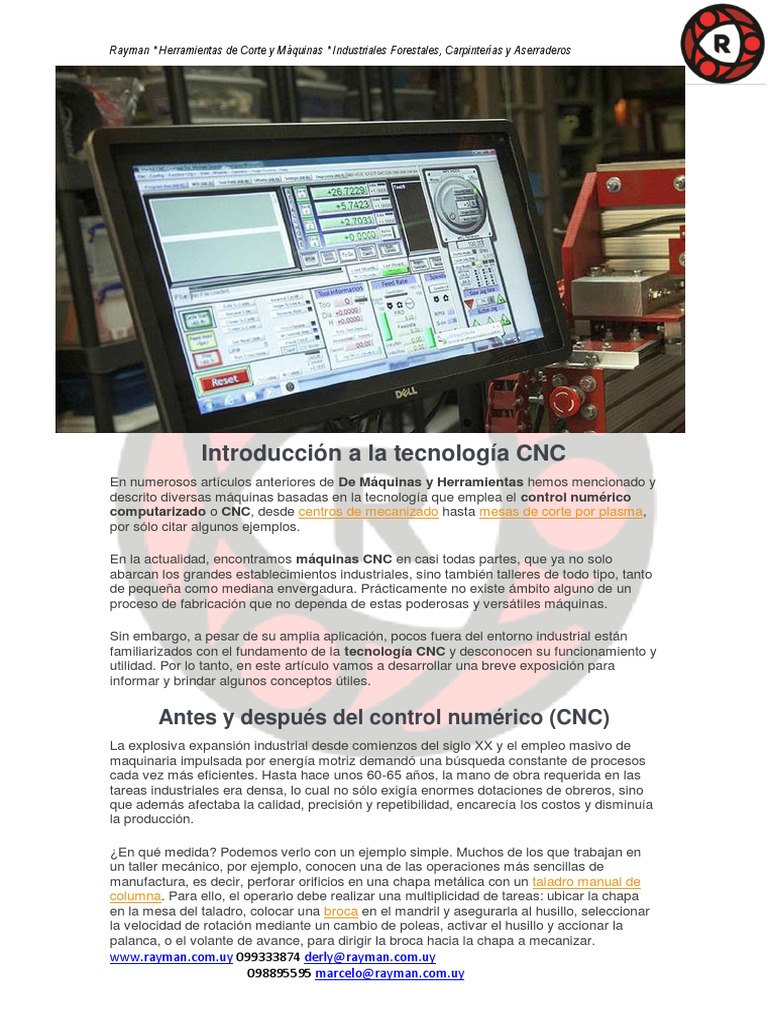 Tecnologia CNC | PDF | Control numerico | Programa de computadora
