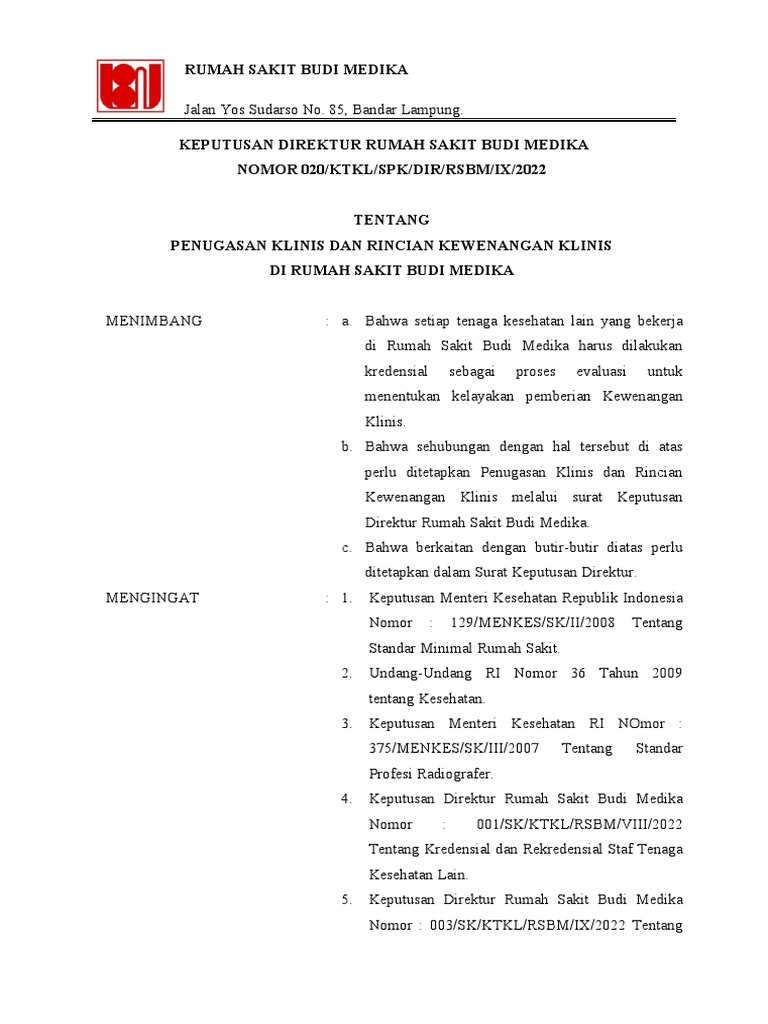 SK RKK Radiografer | PDF | Pengembangan Diri | Kesehatan Holistik