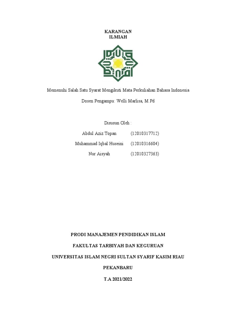 KEL. 5 B, Indo Karangan Ilmiah | PDF