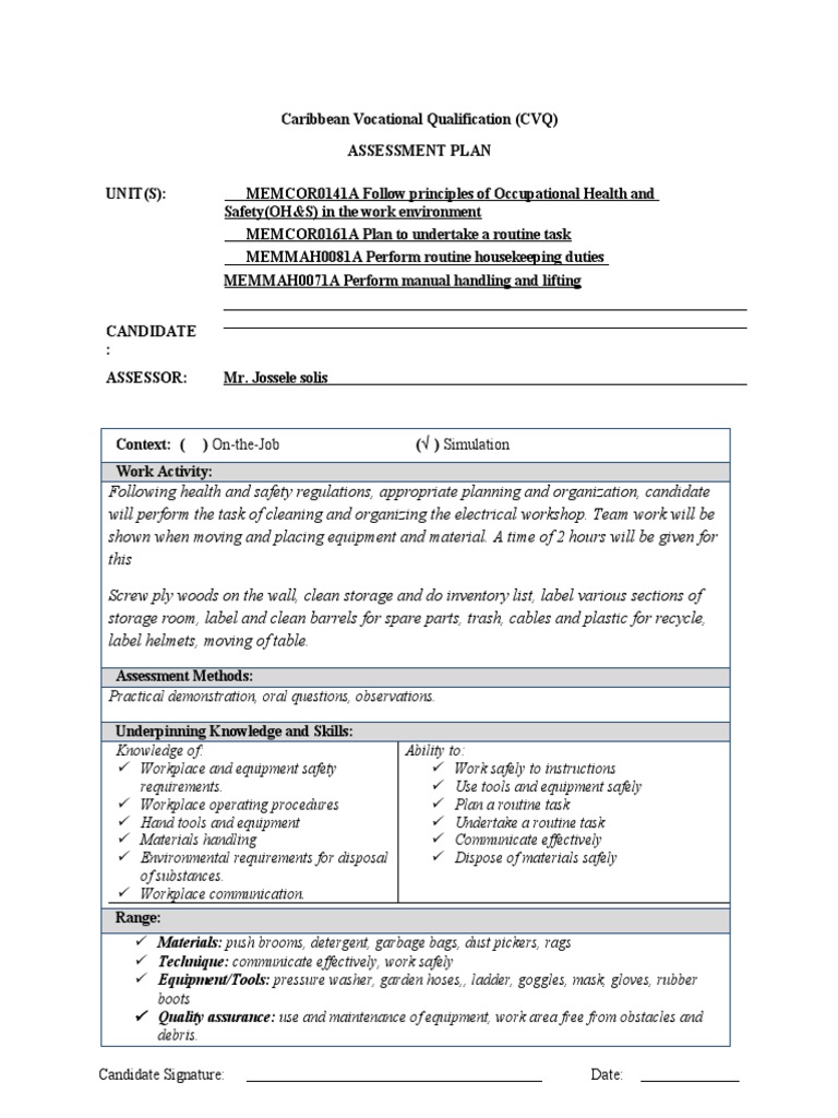 Assessment Plan | PDF