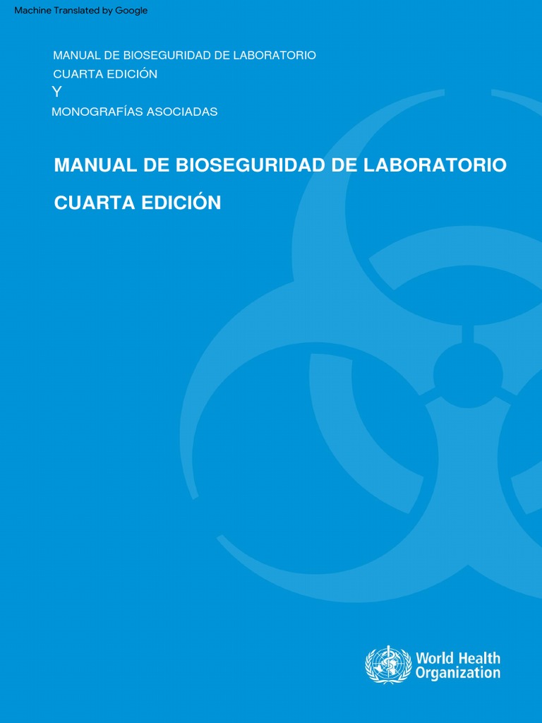 Manual de Bioseguridad OMS | PDF
